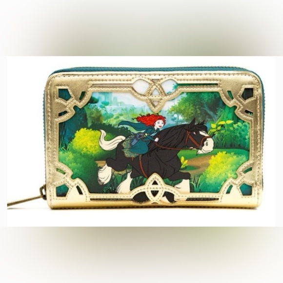 Loungefly | Bags | Nwtloungeflypixar Brave Merida Embroidered Zip ...